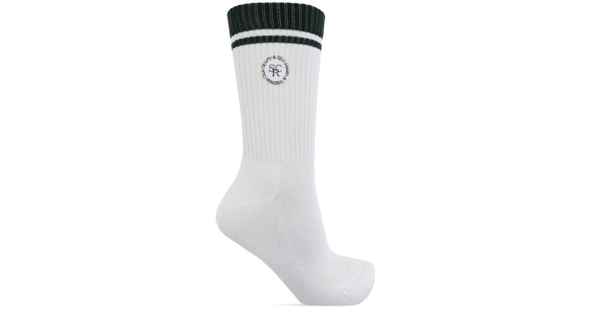 Sporty & Rich Preppy Collection Socks in White | Lyst