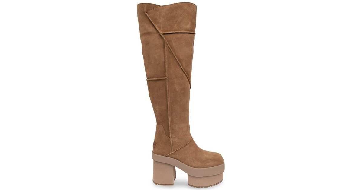 UGG New Heights Platform Xtra Boots in Brown | Lyst