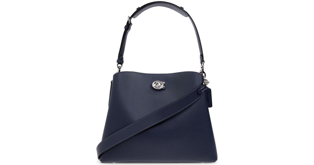 COACH Willow Shoulder Bag in Blue | Lyst