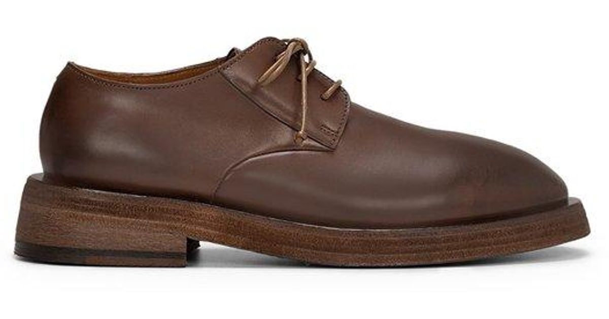 Marsèll Leather Mentone Derby Shoes in Brown for Men | Lyst