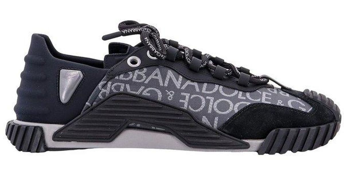 Dolce & Gabbana Ns1 Logo-jacquard Panelled Sneakers in Black for Men ...