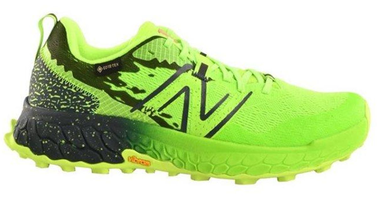 New Balance Fresh Foam Trail Hierro Gtx V7 Lace-Up Sneakers in Green ...
