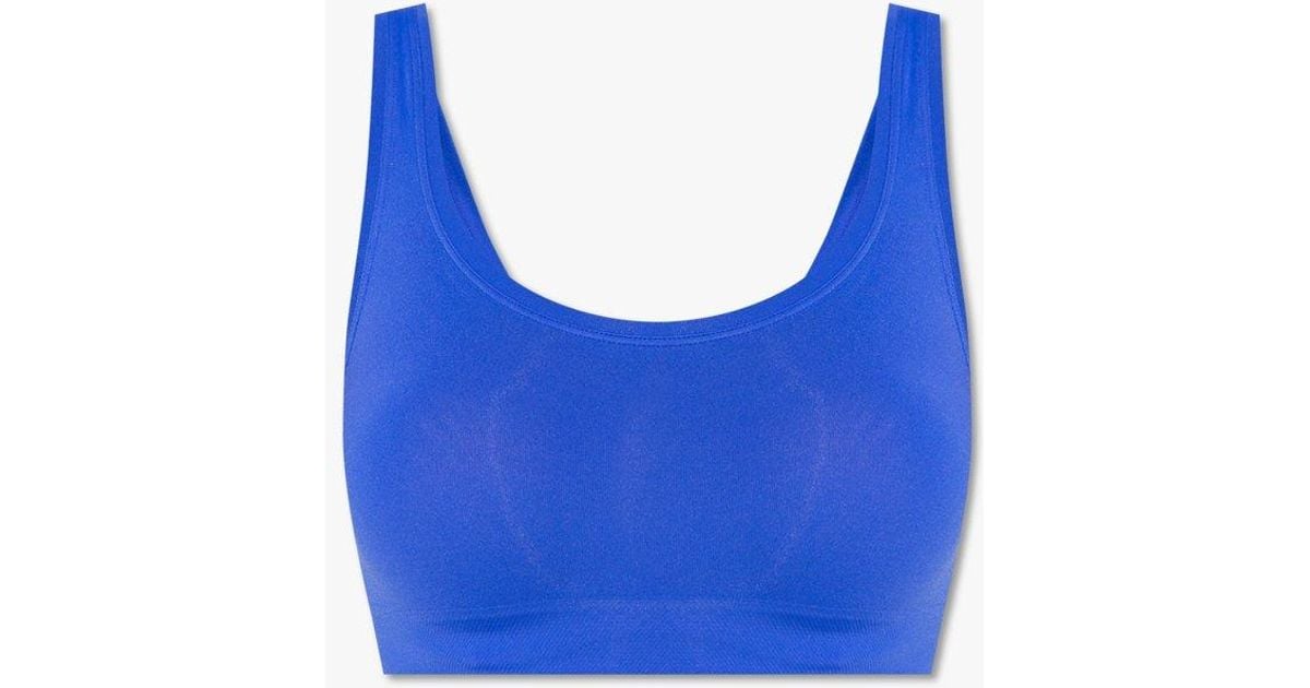 Hanro Seamless Comfort Bra Set in Blue | Lyst