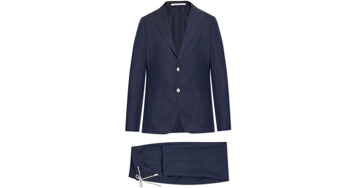 Eleventy Classic Tailored Suit in Blue for Men | Lyst UK