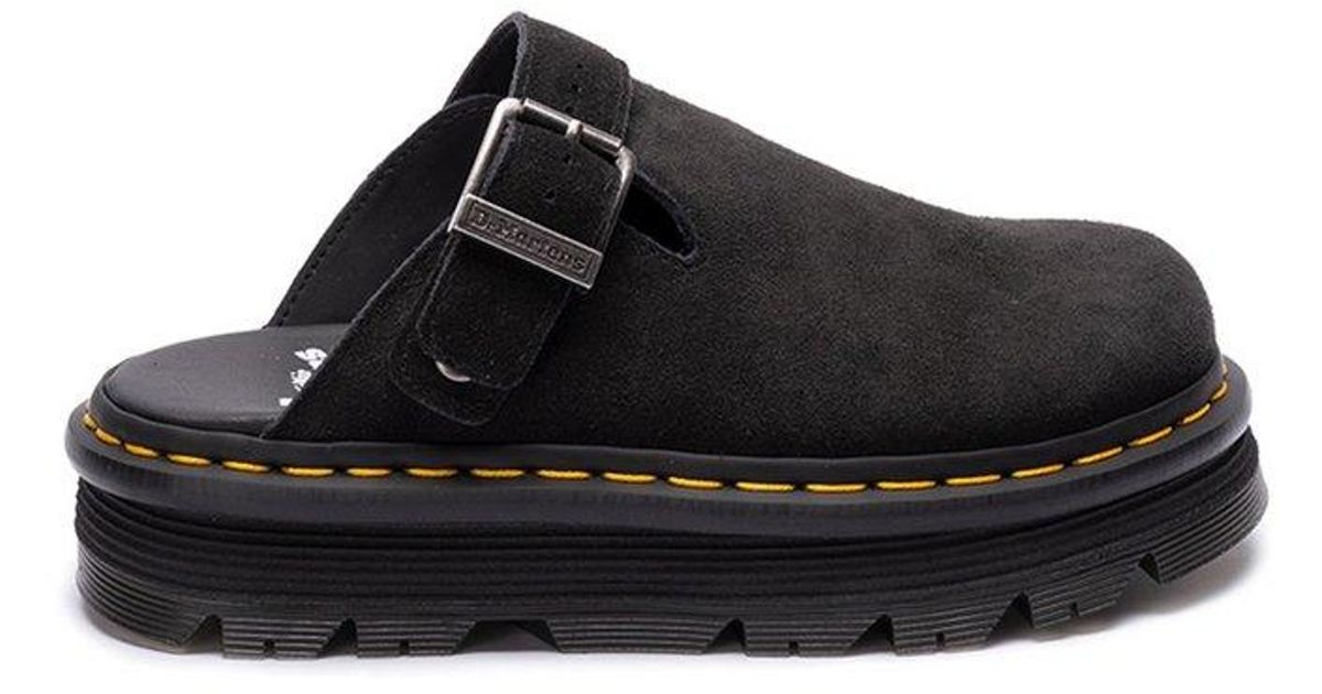 Dr. Martens Zebzag Casual Singback Platform Mules in Black | Lyst