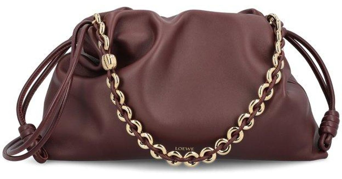 Loewe Flamenco Large Drawstring Purse Bag in Brown | Lyst