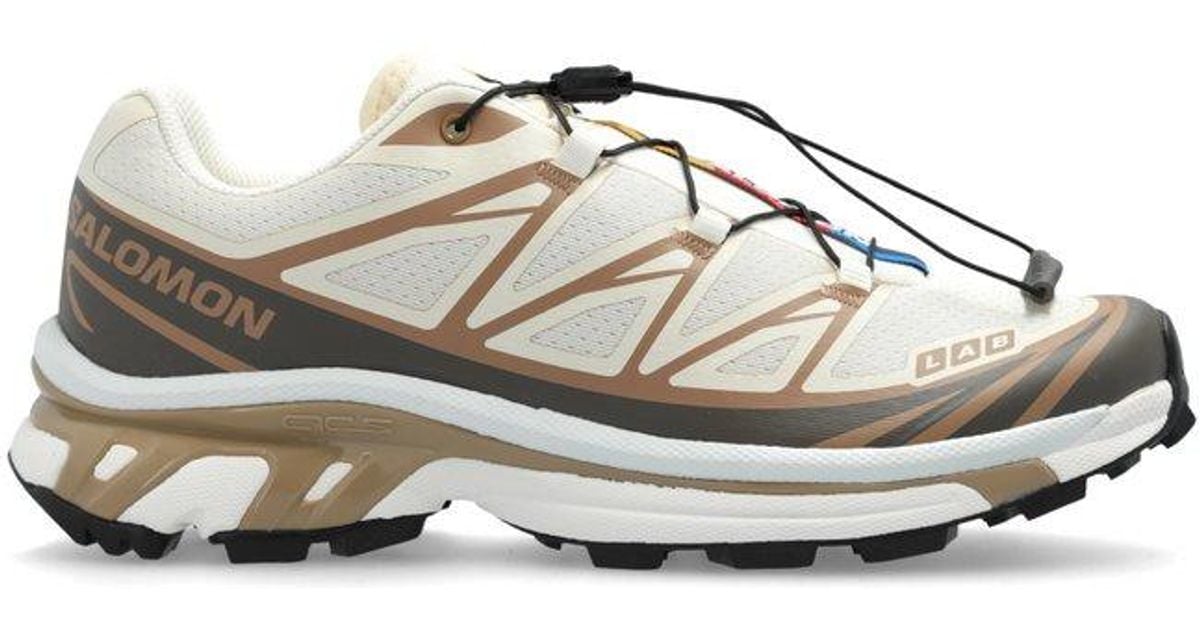 Salomon Xt-6 Lace-Up Sneakers in White for Men | Lyst