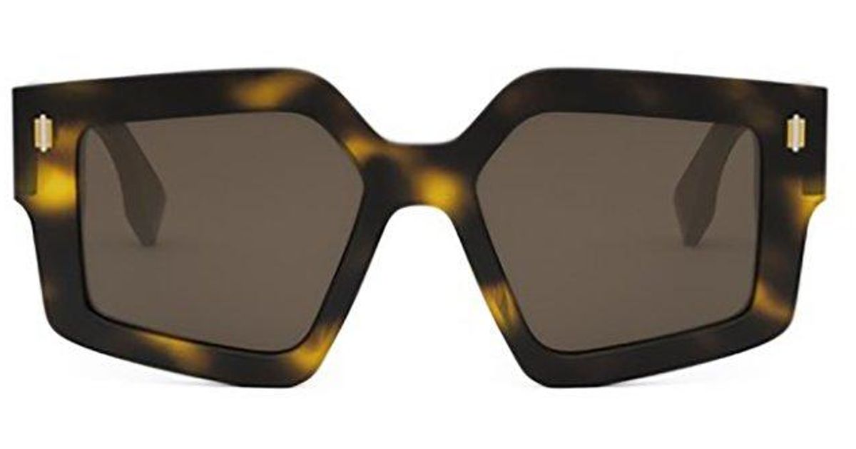 Fendi Geometric-Frame Sunglasses | Lyst UK