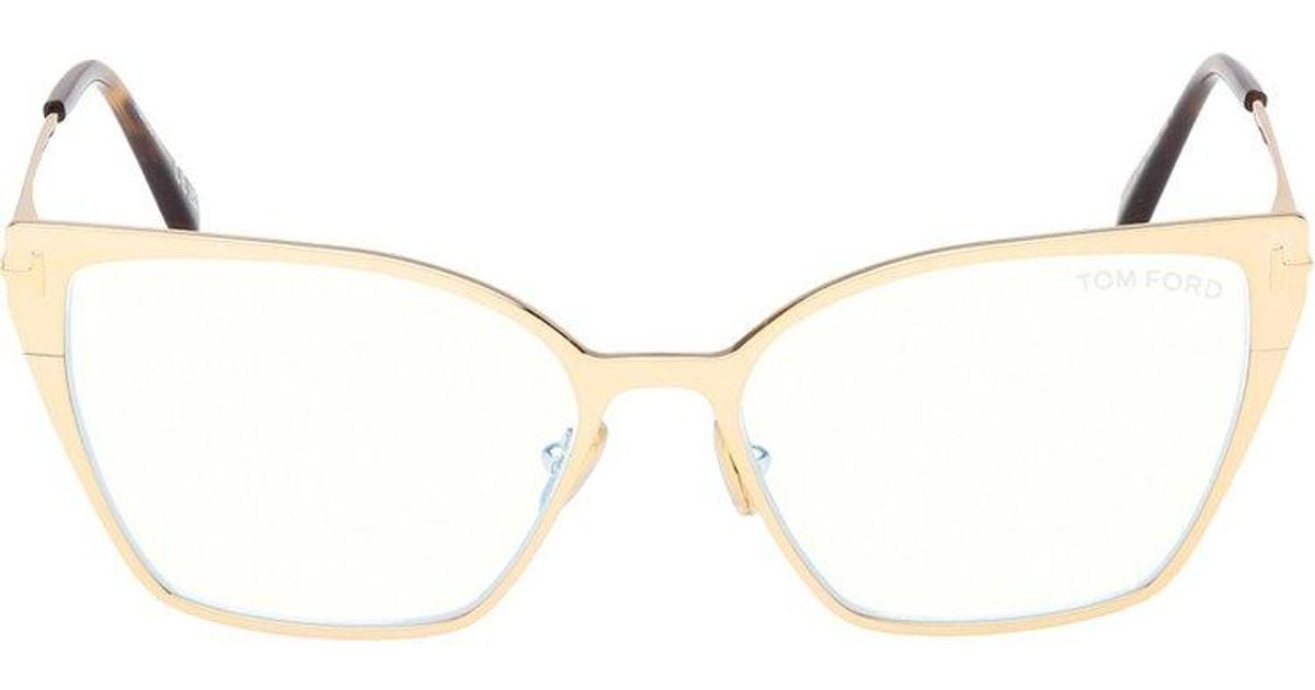 Tom Ford Cat-Eye Frame Glasses in Natural | Lyst UK