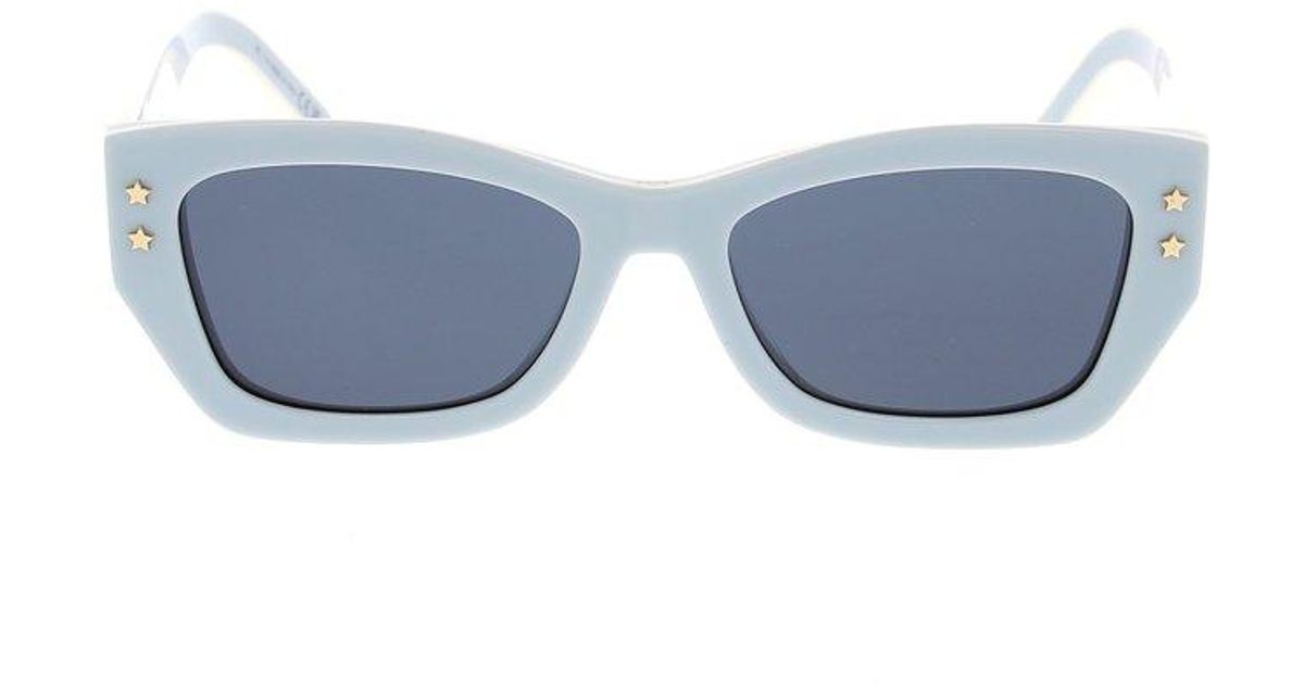 Dior Diorpacific S2u Rectangular Frame Sunglasses In Blue Lyst