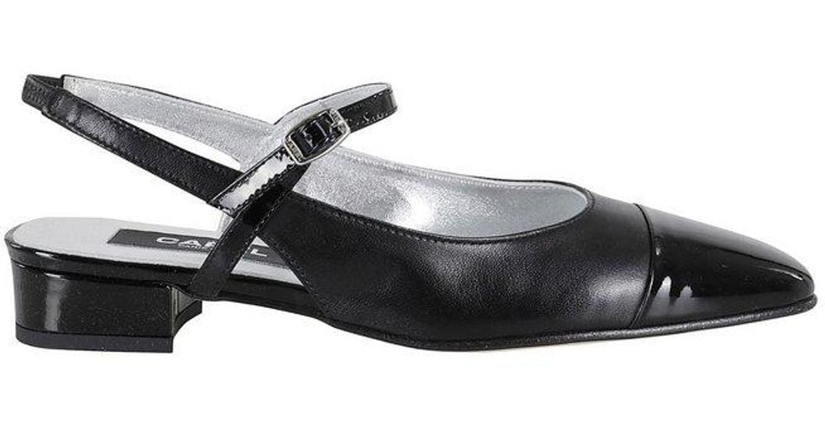 CAREL PARIS Ankle Strap Pumps in Black | Lyst