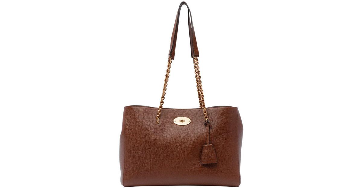 Mulberry Lily Chain Tote Bag in Brown | Lyst