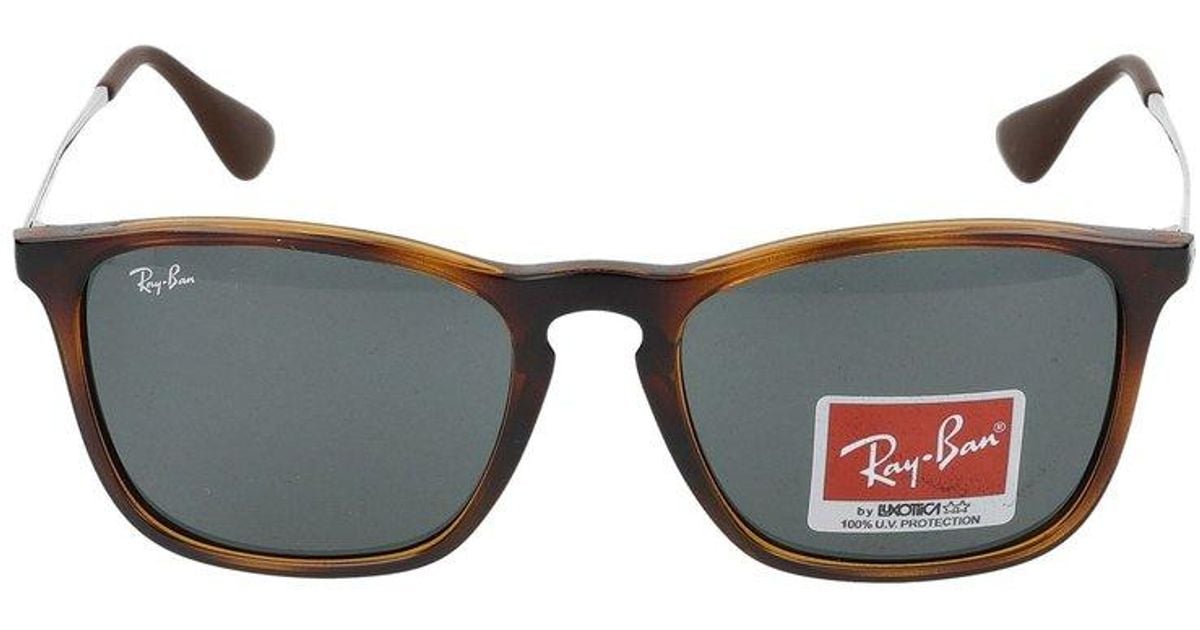 Ray-Ban Chris Square Frame Sunglasses in Black for Men | Lyst UK