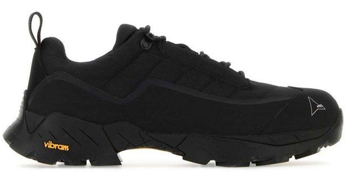 Roa Round-Toe Quilted Low-Top Sneakers in Black for Men | Lyst