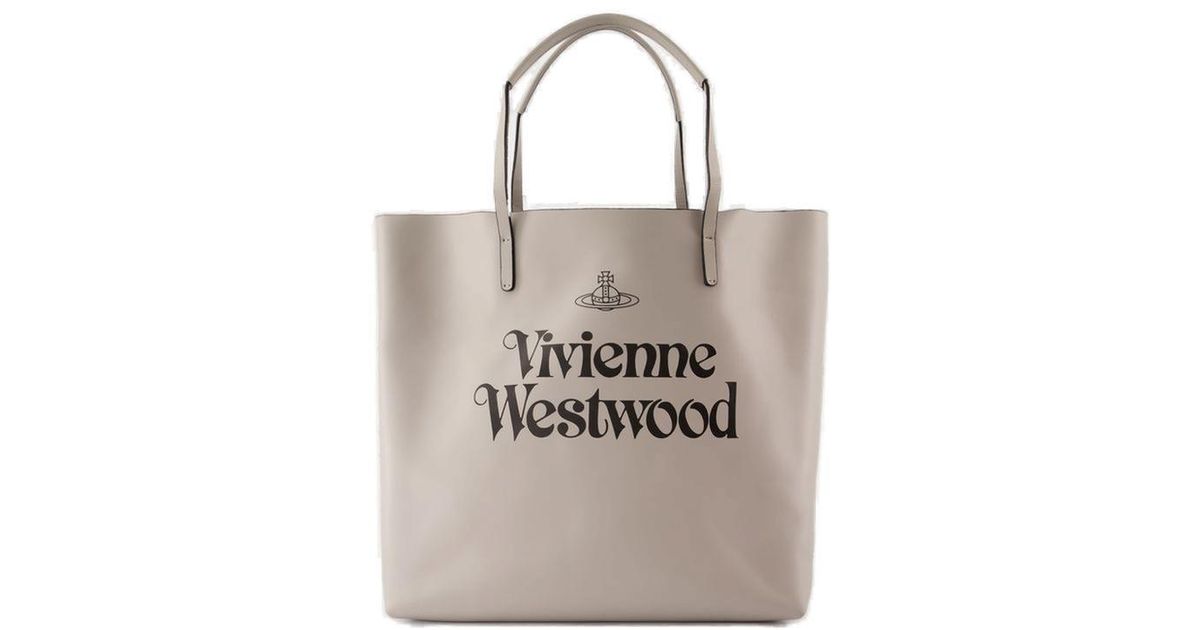 Vivienne Westwood Studio Shopper Bag in Natural | Lyst