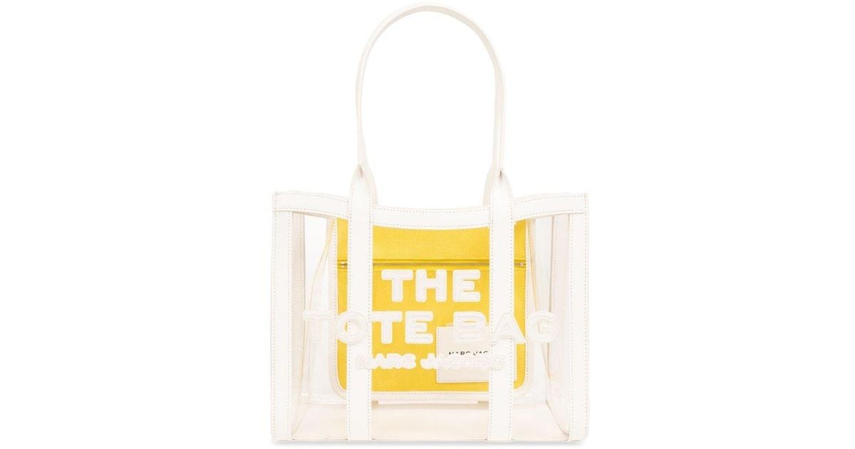 Marc Jacobs The Clear Medium Tote Bag in White | Lyst