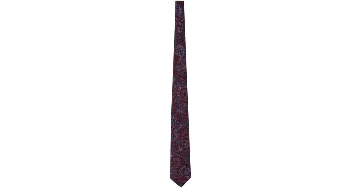 Etro Paisley Silk Necktie in Purple for Men | Lyst UK