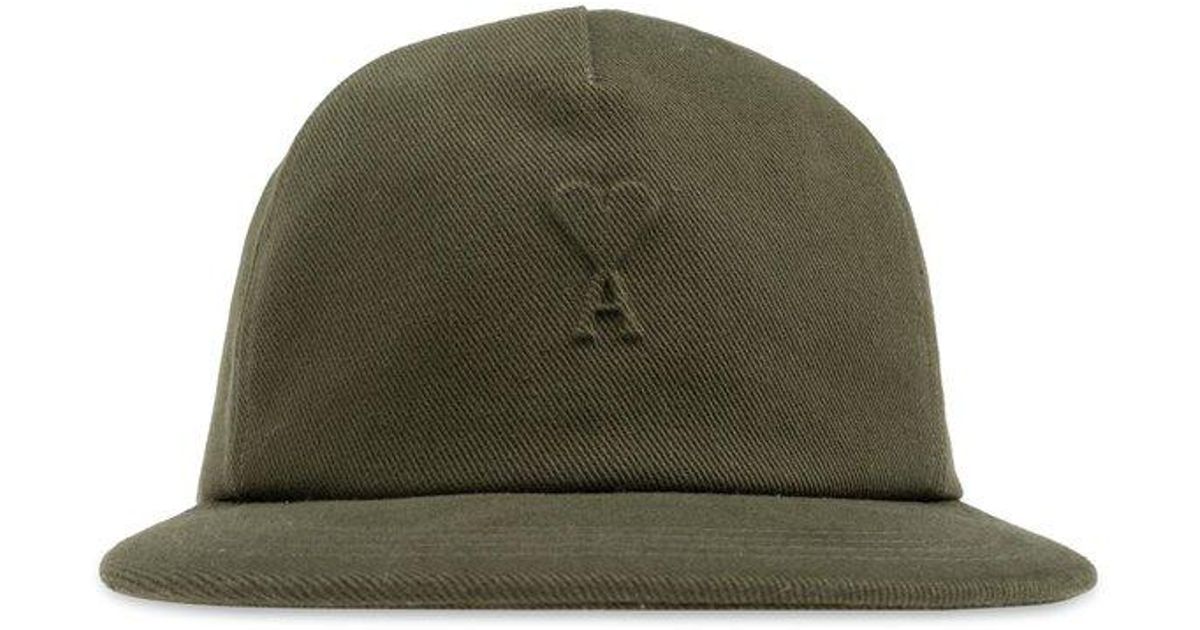 Ami Paris Baseball Cap in Green | Lyst