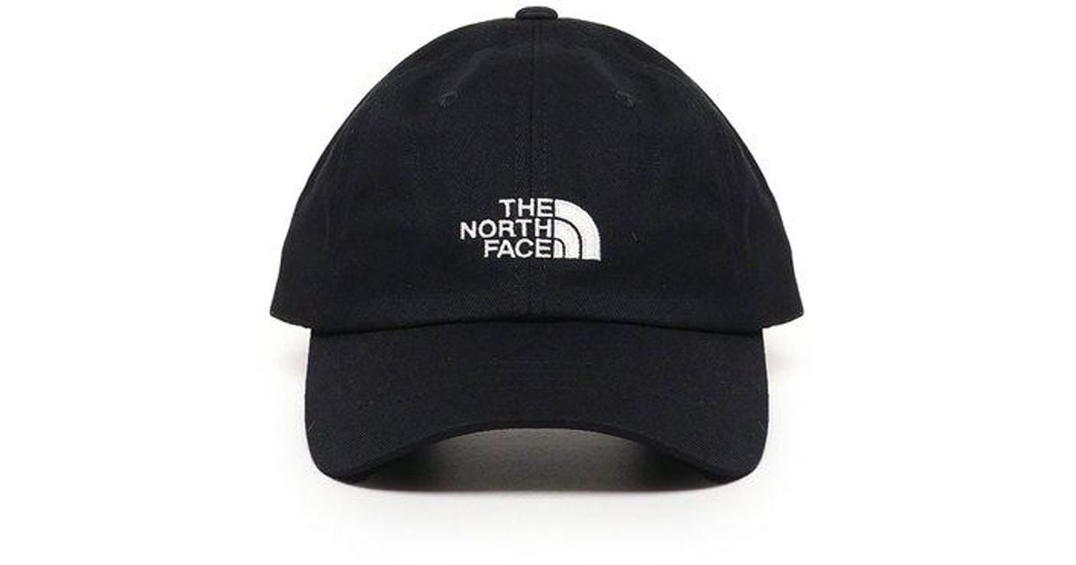 The North Face Logo Embroidered Baseball Cap in Black for Men | Lyst UK