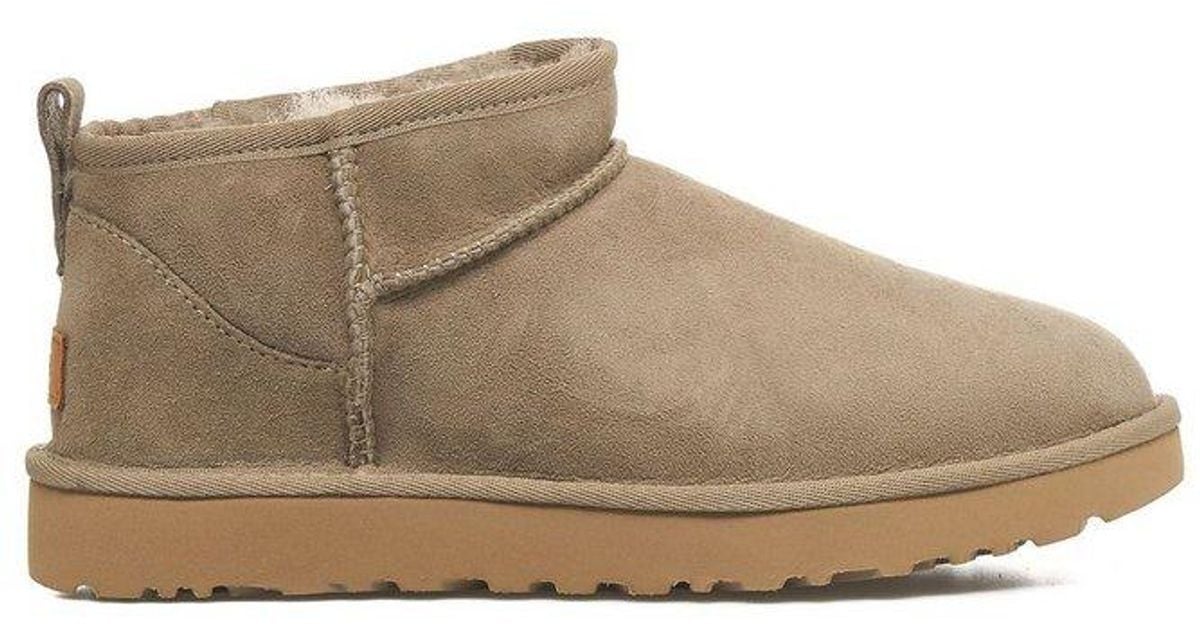 UGG Classic Ultra Mini Boots in Brown | Lyst