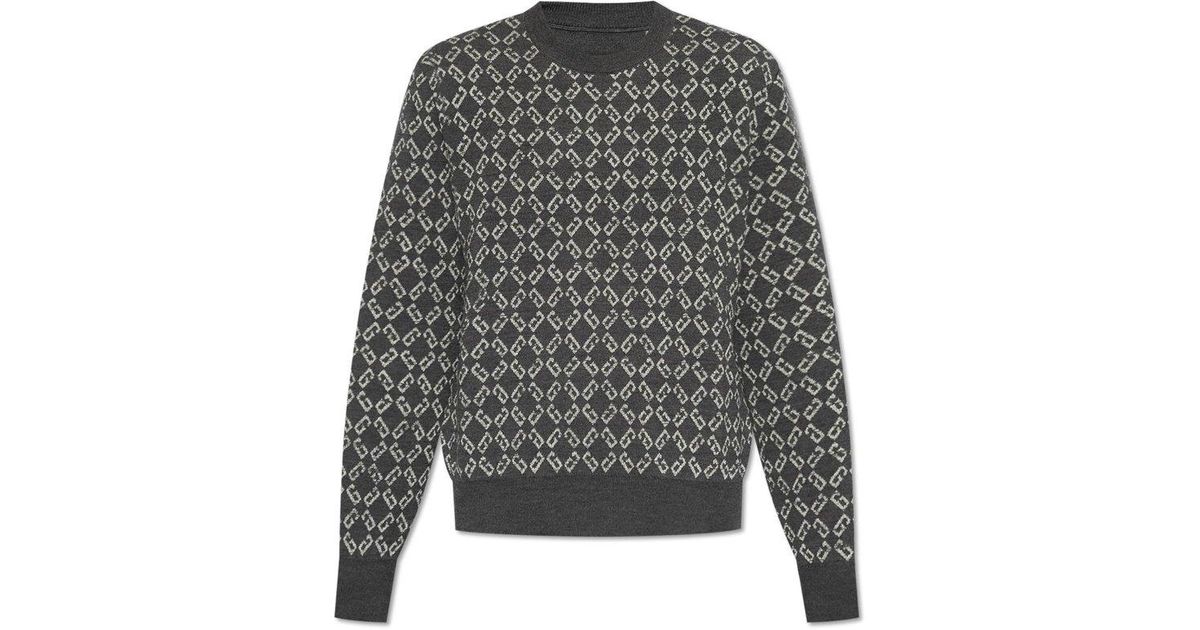 Givenchy Sweater With Embroidered Pattern in Gray for Men | Lyst