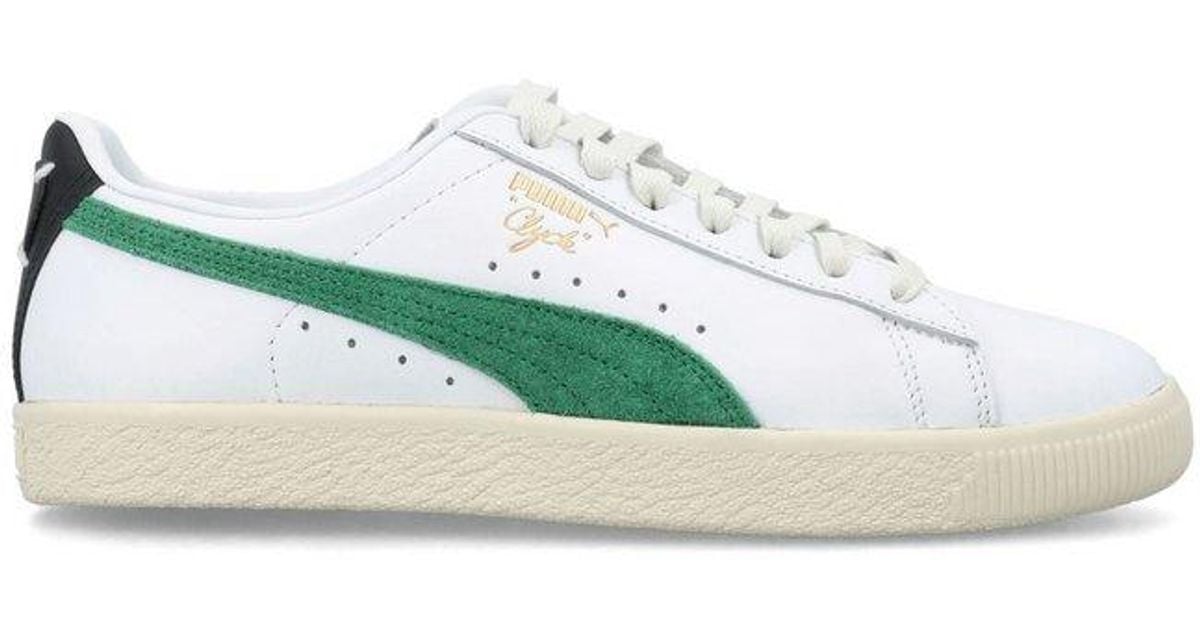 PUMA Clyde Base Lace-up Sneakers in Green | Lyst