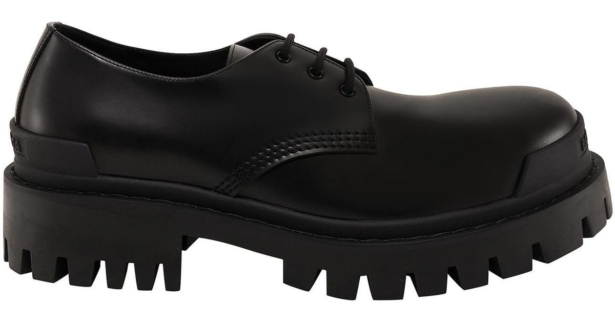Balenciaga Strike Derby Shoes in Black for Men | Lyst Balenciaga Strike Derby Shoes in Black for Men | Lyst