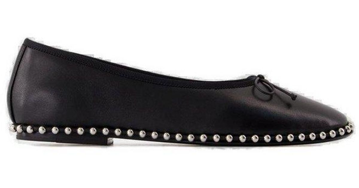 Alexander Wang Lina Ballchain Flats in Black | Lyst