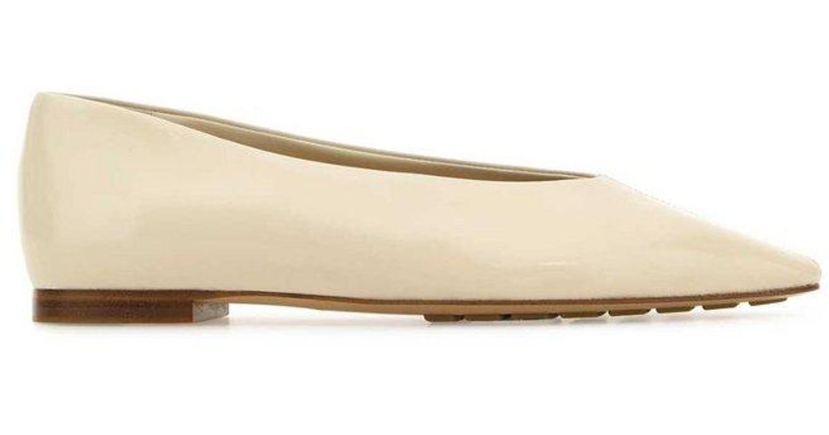 Bottega Veneta Sofia Ballerina Shoes in Natural | Lyst