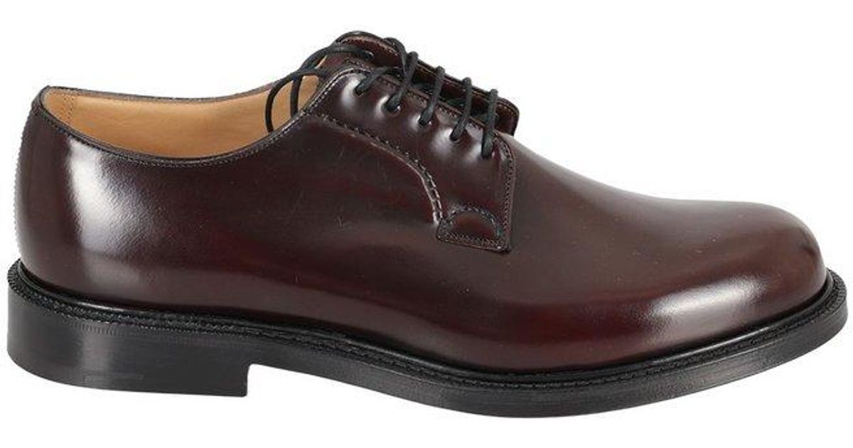 Church's Leather Shannon Derby Shoes in Red for Men | Lyst