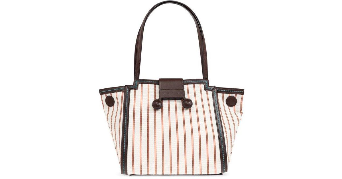 Marni 'Shopper' Type Bag in Pink | Lyst