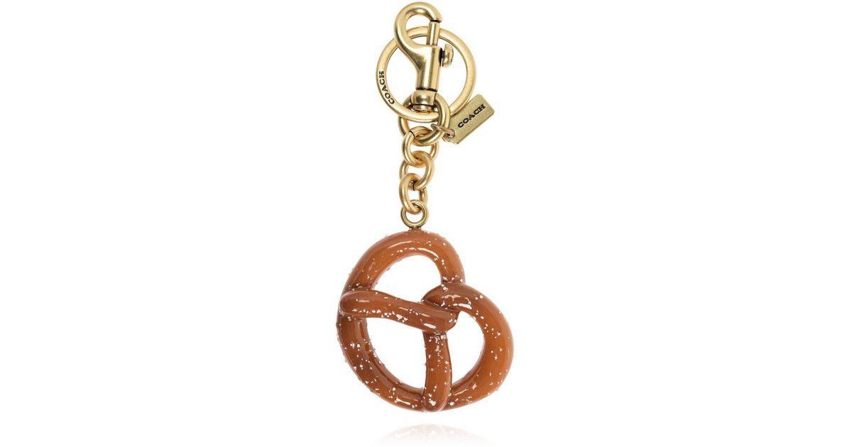 COACH Keychain With Charm, in Metallic | Lyst