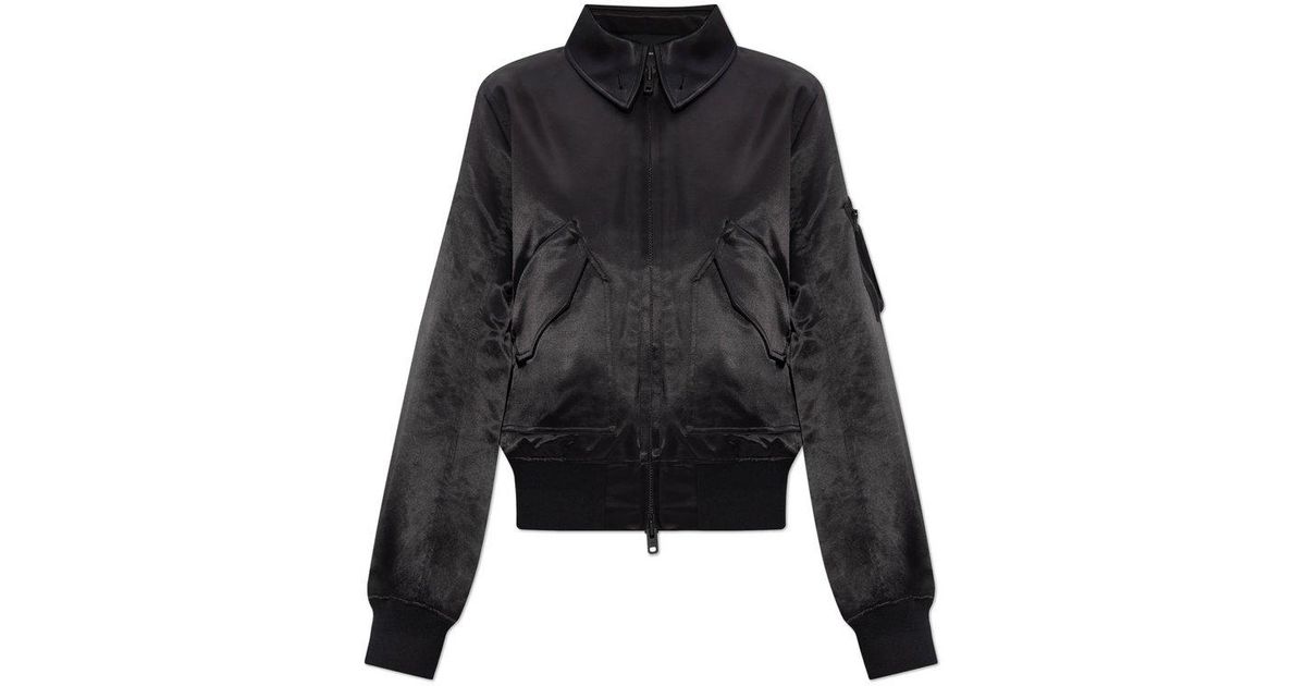 Y-3 Regular Fit Bomber Jacket in Black | Lyst