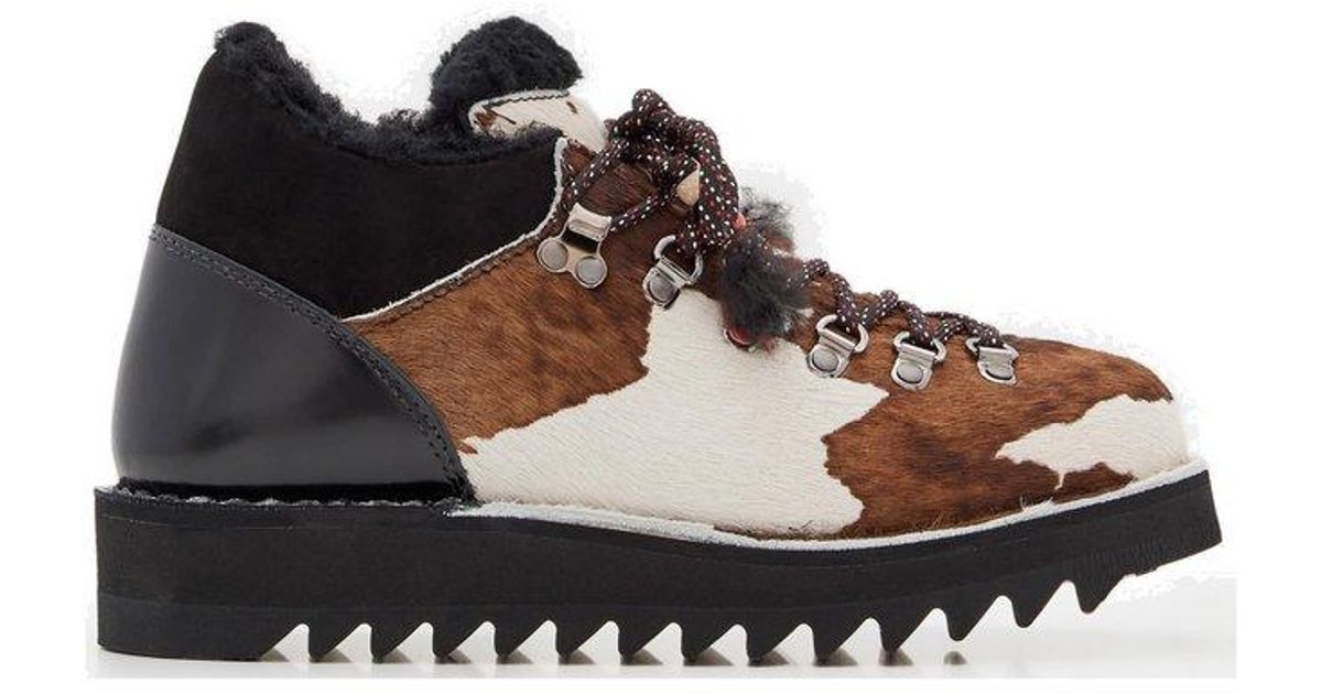 Alanui Panelled Lace-Up Boots | Lyst