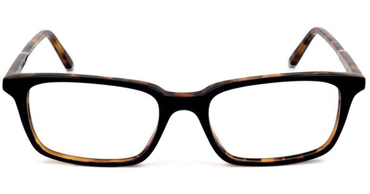 Retrosuperfuture Numero Rectangular Frame Glasses in Black | Lyst
