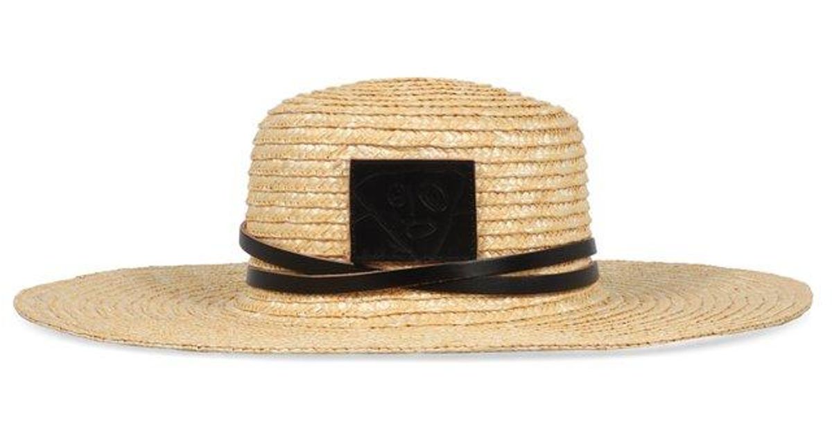 Plan C Wide-Brim Straw Hat in Natural | Lyst