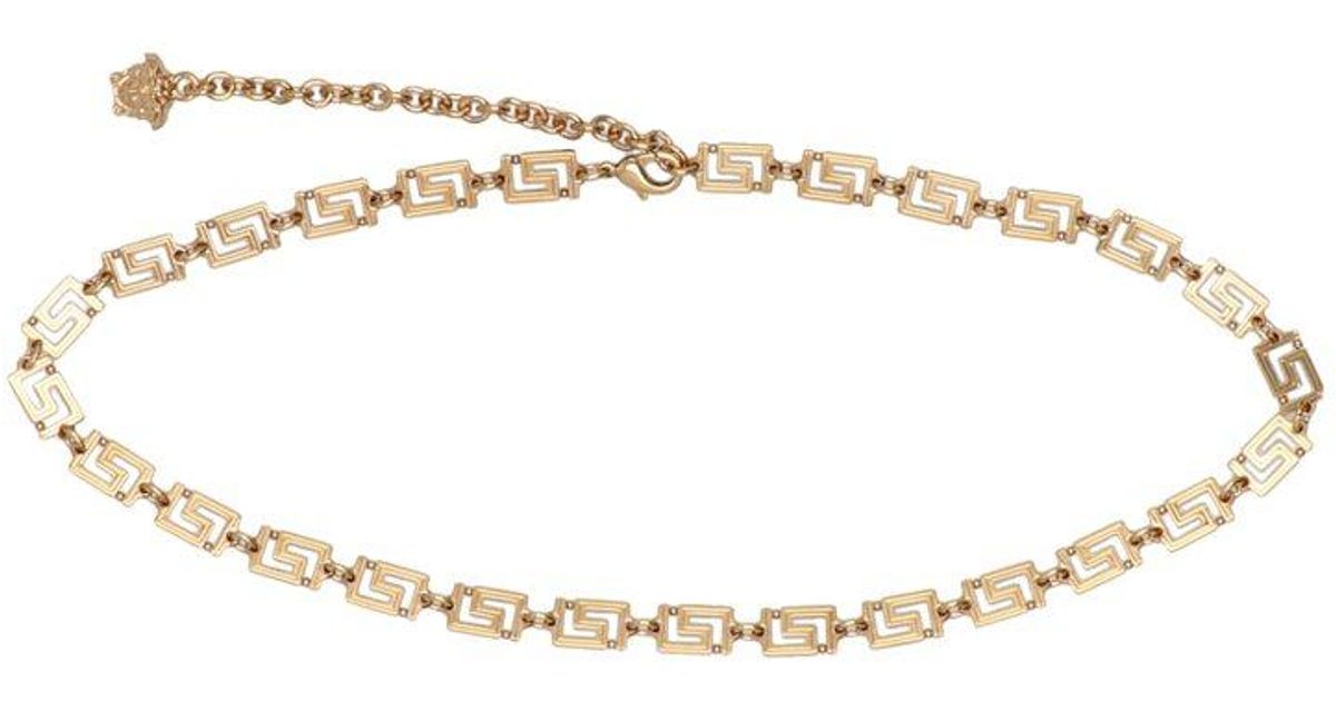 Versace Greca Goddess Chain Belt in Natural | Lyst