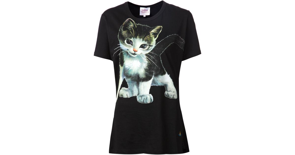 Vivienne Westwood Cat T-shirt in Black | Lyst Vivienne Westwood Cat T-shirt in Black | Lyst