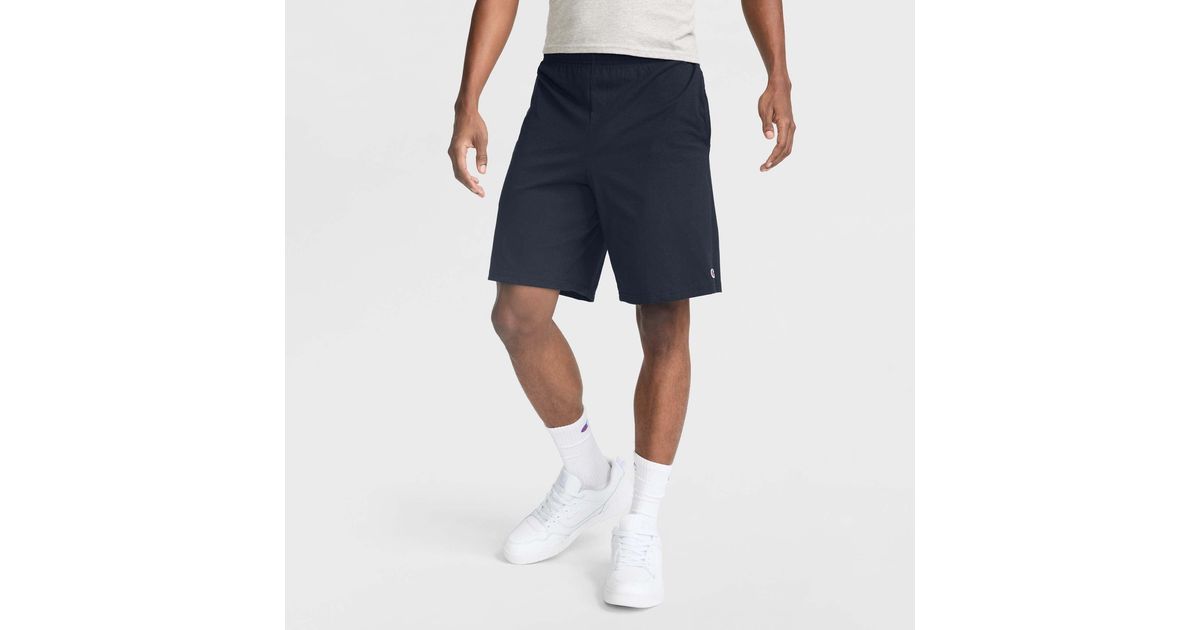 Champion 9" Lightweight Lounge Shorts, C Patch Logo in Blue for Men | Lyst