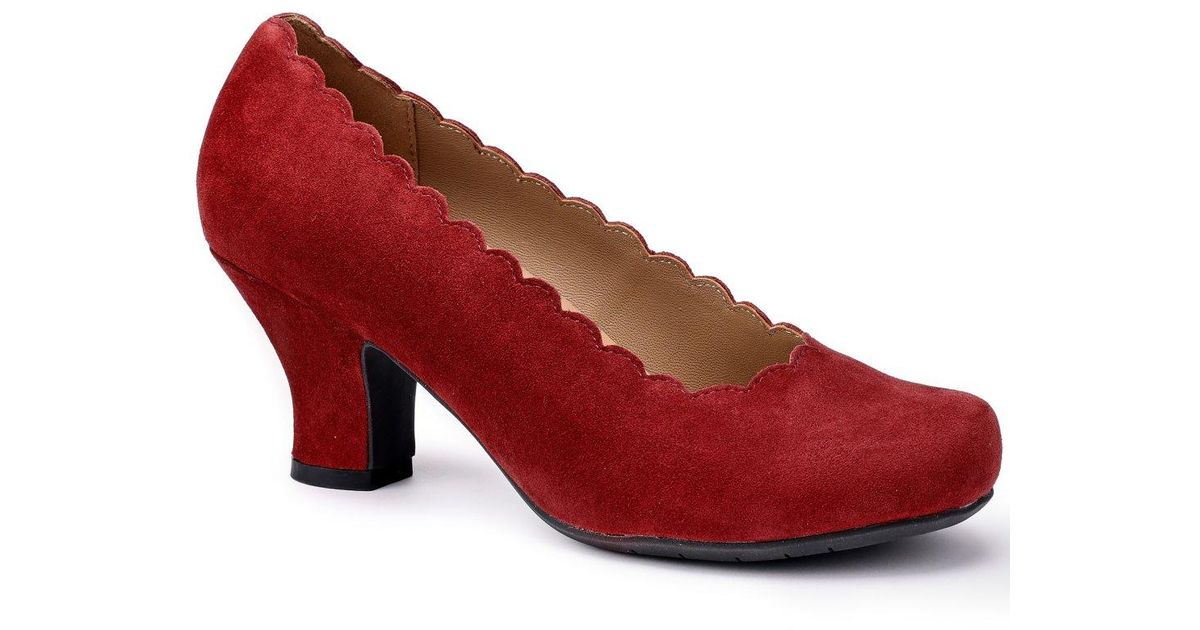 Hotter Jive Court Shoes in Red | Lyst UK