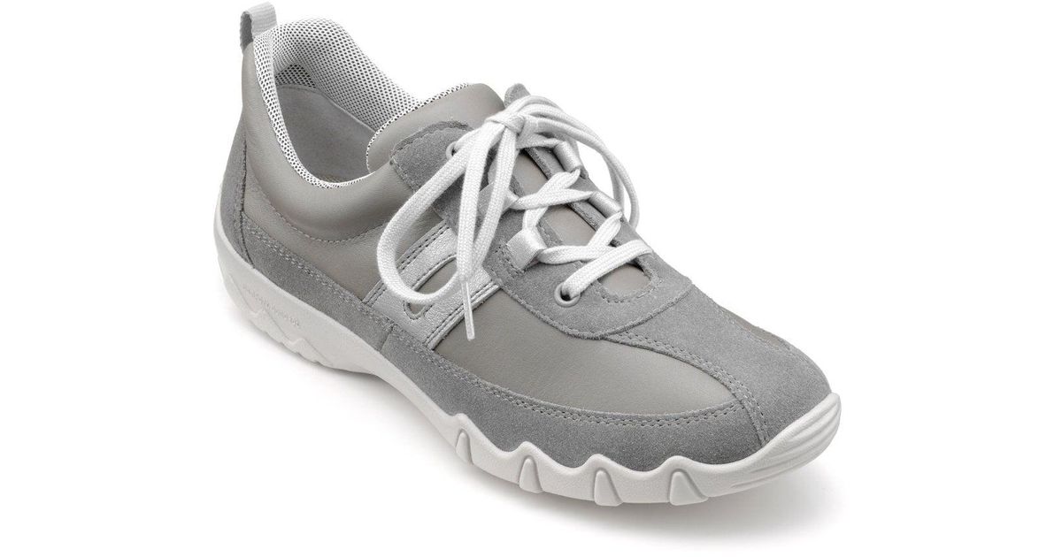 Hotter Leanne Wide Fit Trainers in Grey | Lyst UK