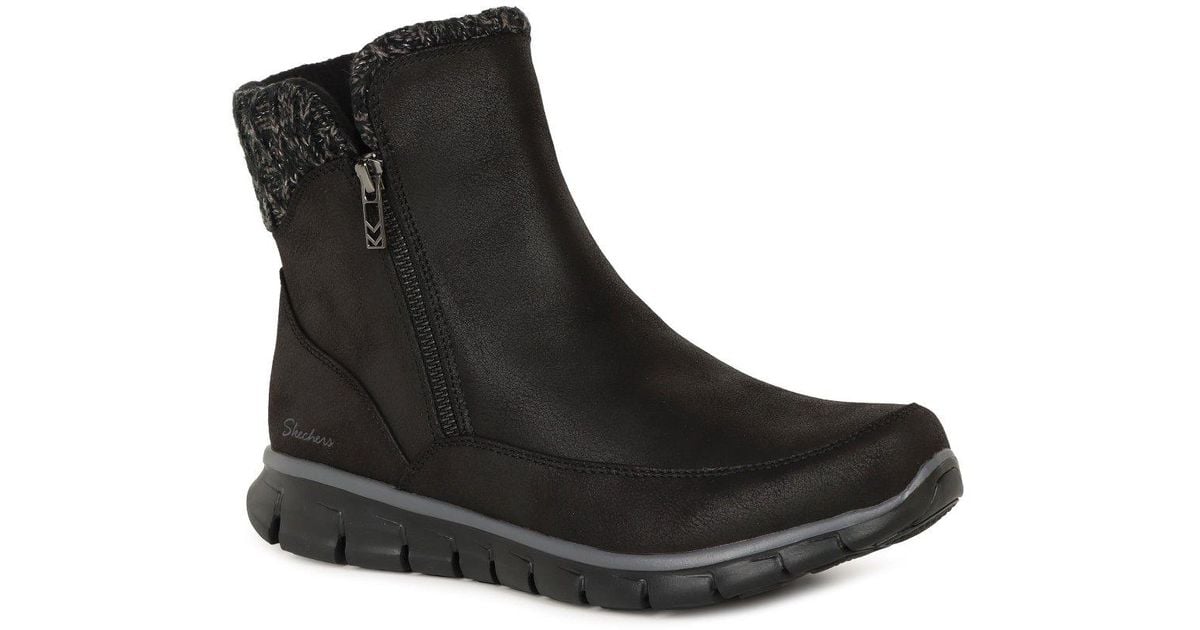 Skechers Synergy Lovely Collab Boots in Black | Lyst UK