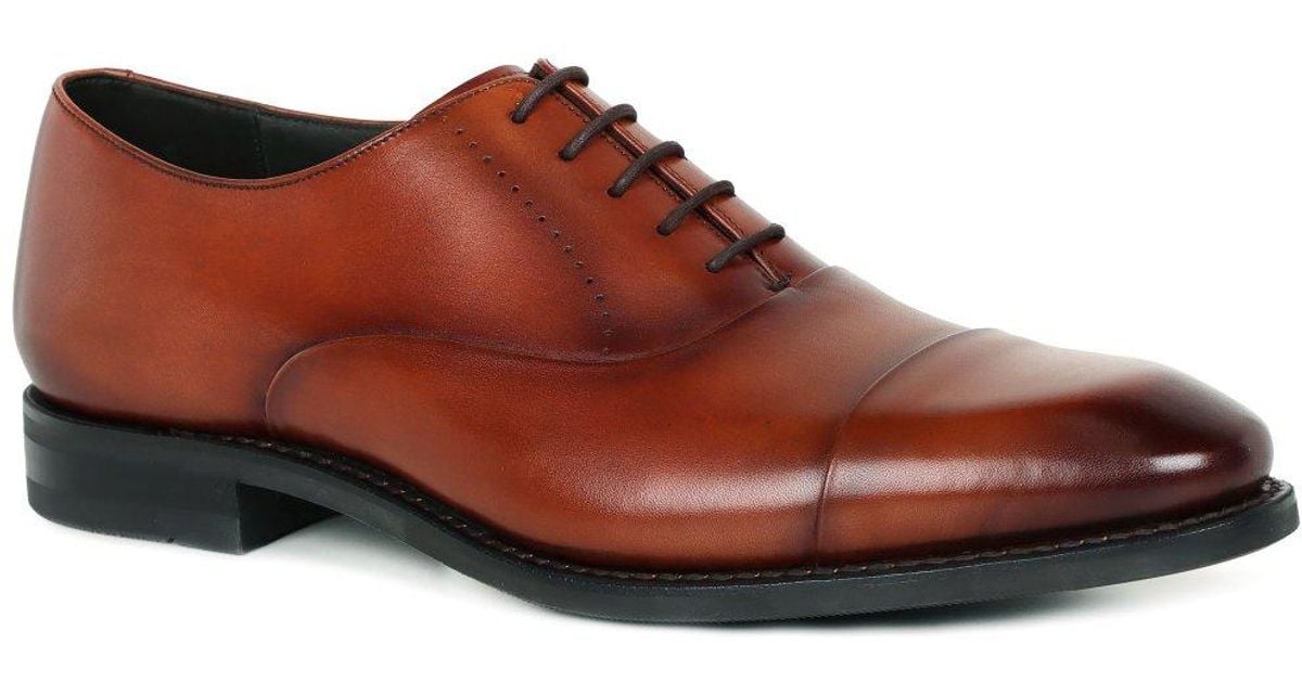 Loake Phoenix Formal Toe Cap Shoes in Brown for Men | Lyst Canada