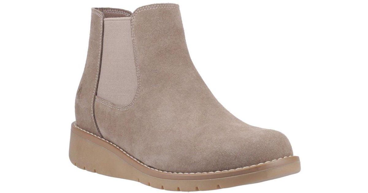Hush Puppies Leonie Suede Boots in Grey | Lyst UK