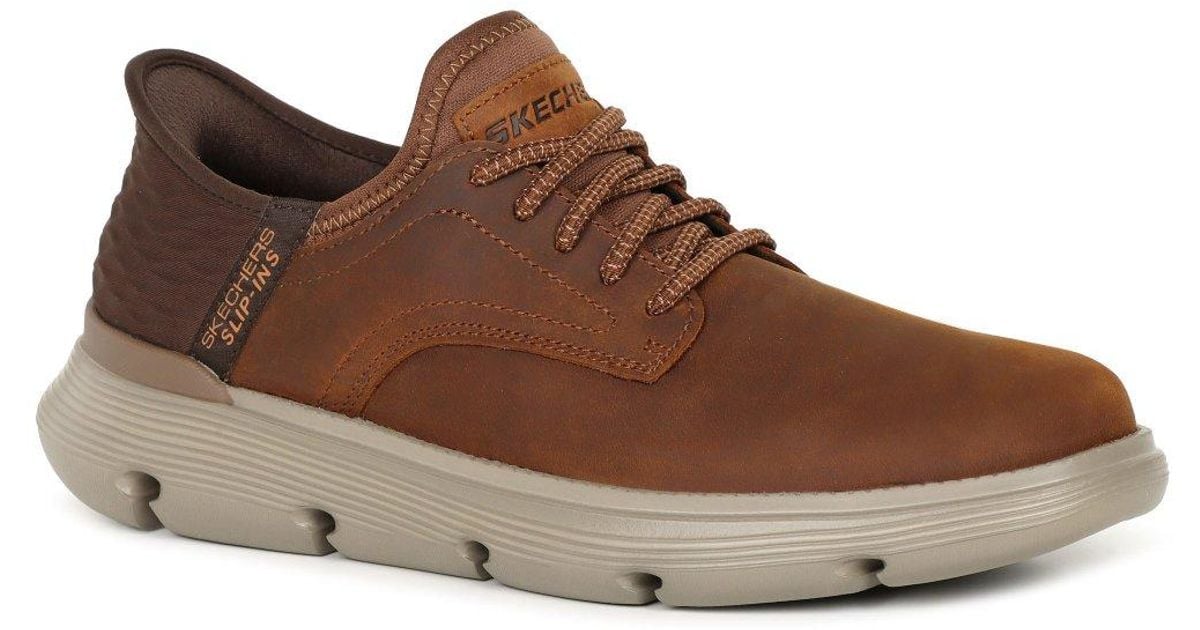 Skechers Garza Slip in Brown for Men | Lyst UK