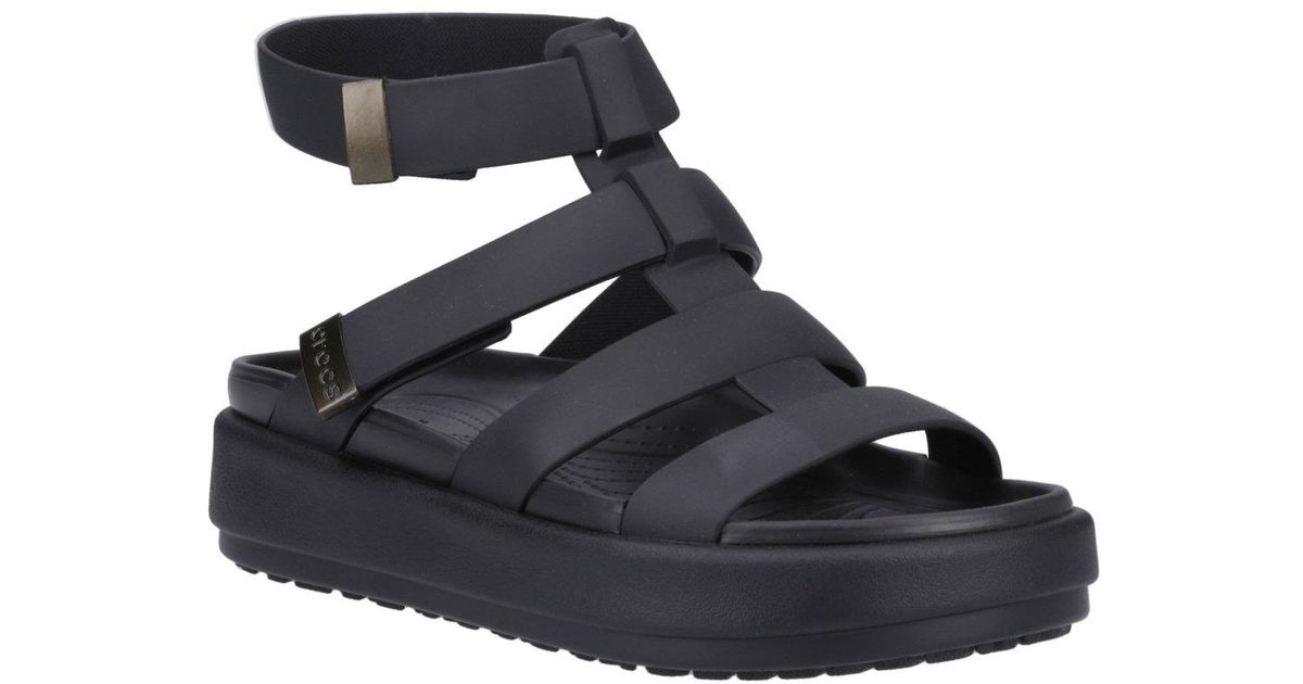 Crocs™ Cro Dsv Brooklyn Luxe Gladiator in Black | Lyst UK