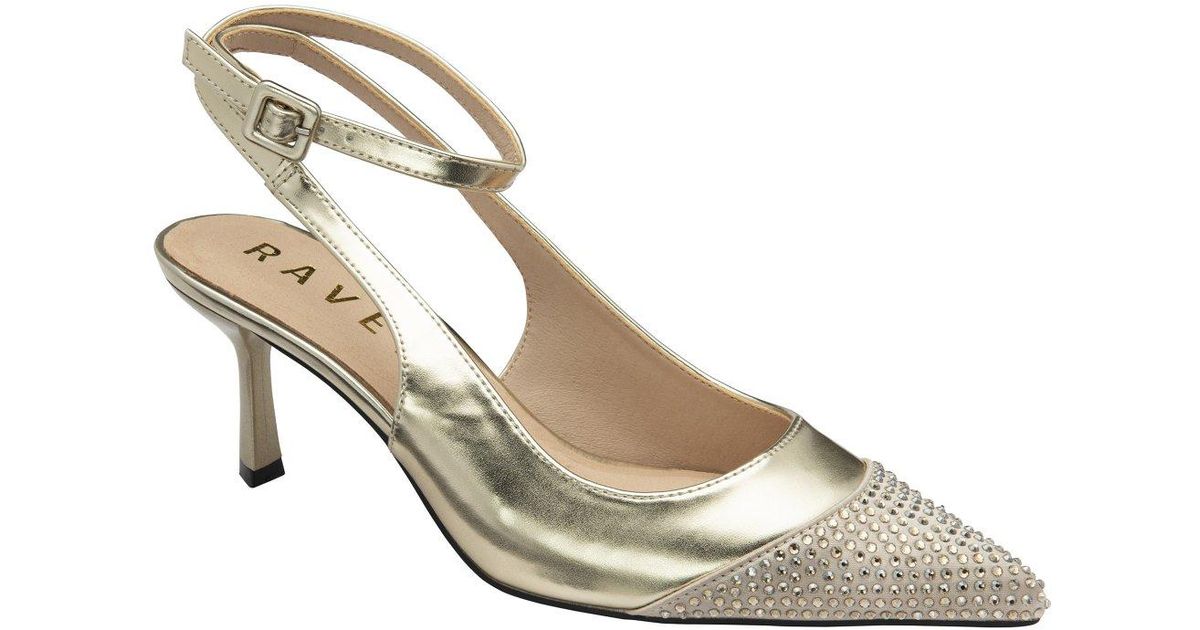 Ravel Catrine Slingback Court Shoes in Metallic | Lyst UK