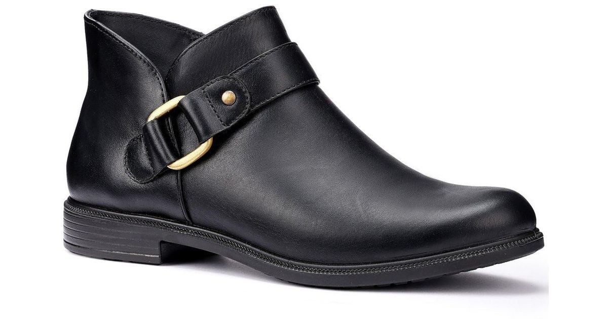 Hotter Linton Ankle Boots in Black | Lyst UK