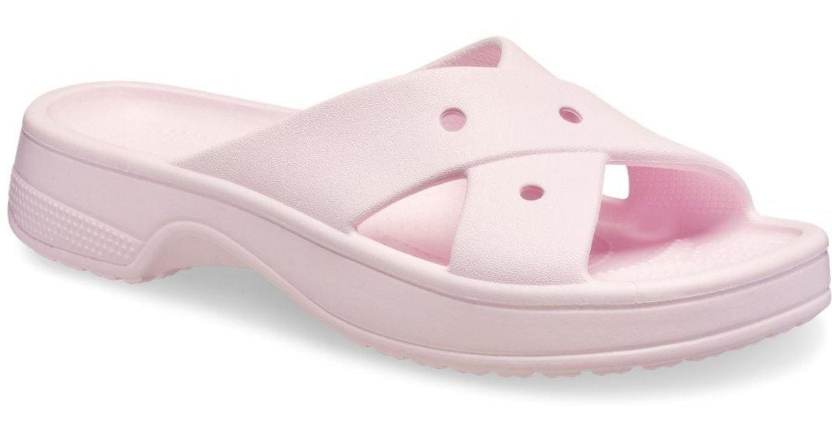 Crocs™ Classic Cross Strap Sandals in Pink | Lyst UK
