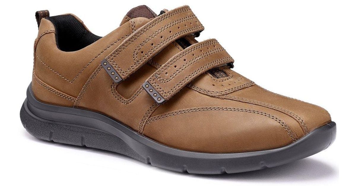 Hotter Energise Riptape Casual Shoe in Brown for Men | Lyst UK